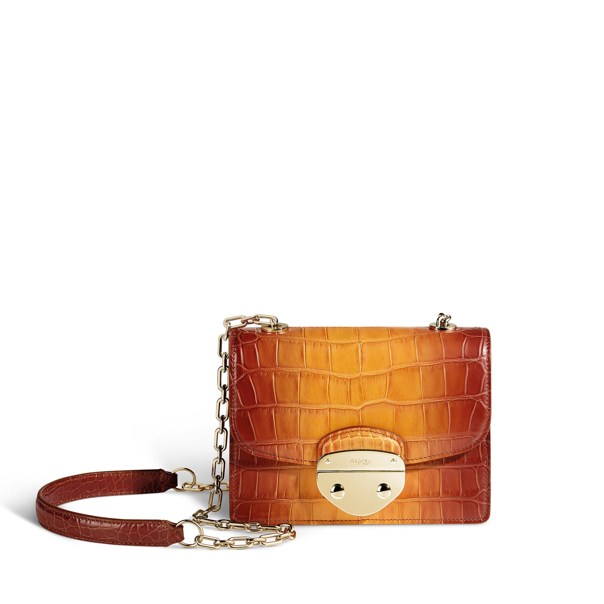 Morgan Small Handbag in Crocodile – Asprey London