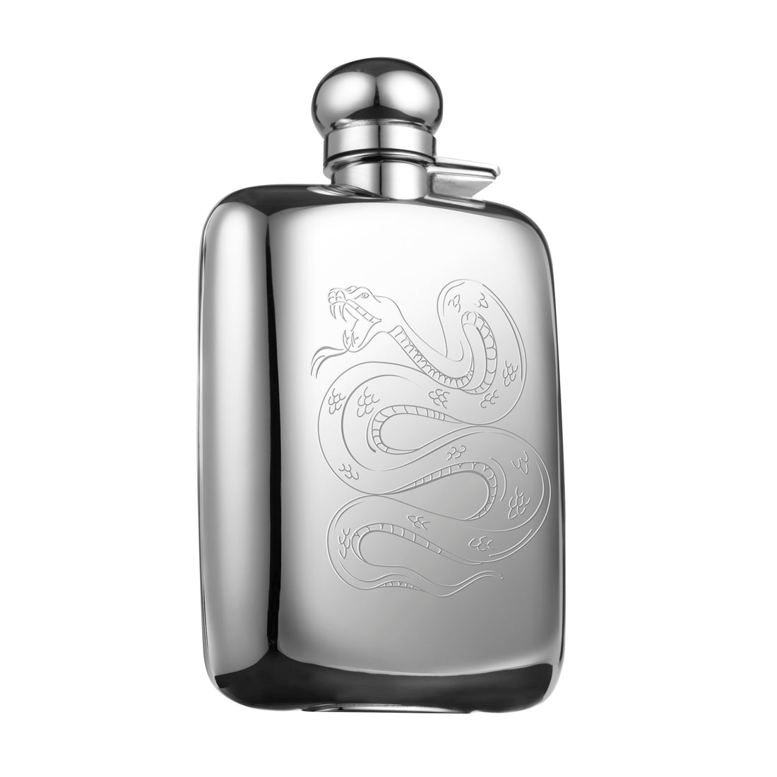 Classic Snake Hip Flask in Sterling Silver – Asprey London