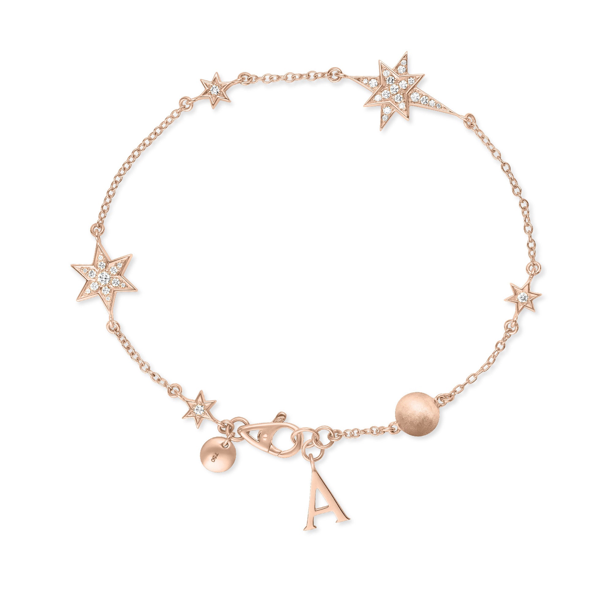 Cosmic Stargazer Bracelet in 18ct Rose Gold with Diamonds – Asprey London